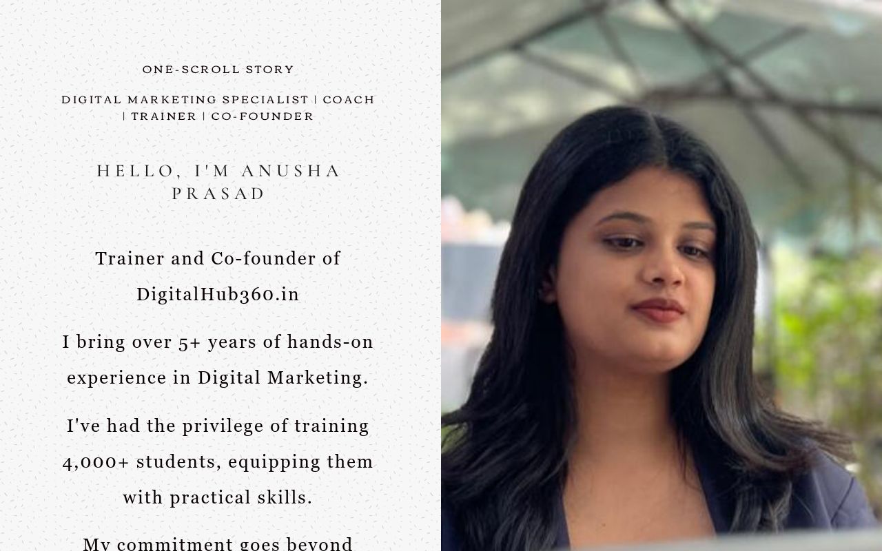 Anusha - Marketing Consultant & Educator